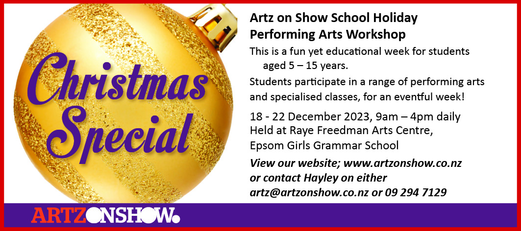Artz on Show School Holiday Performing Arts Workshop – St Joseph's Catholic School Takapuna