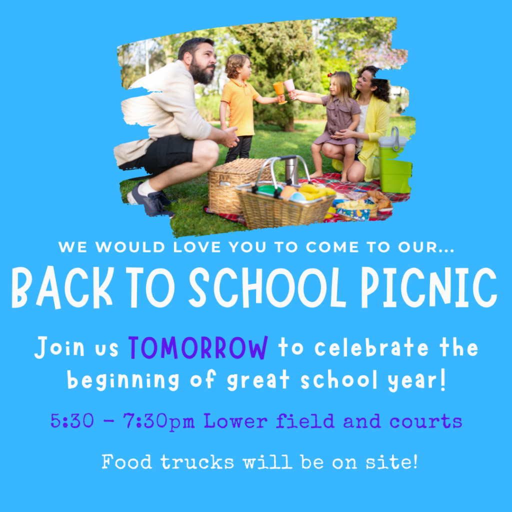 Back To School Picnic Tomorrow at 5:30pm – St Joseph's Catholic School ...